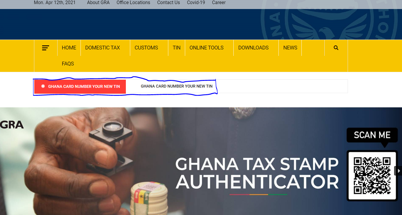 How to Link TIN to Ghana Card PIN - Builders Blog